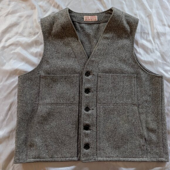 Filson | Jackets & Coats | Filson Mens Xl Grey Mackinaw Wool Vest ...